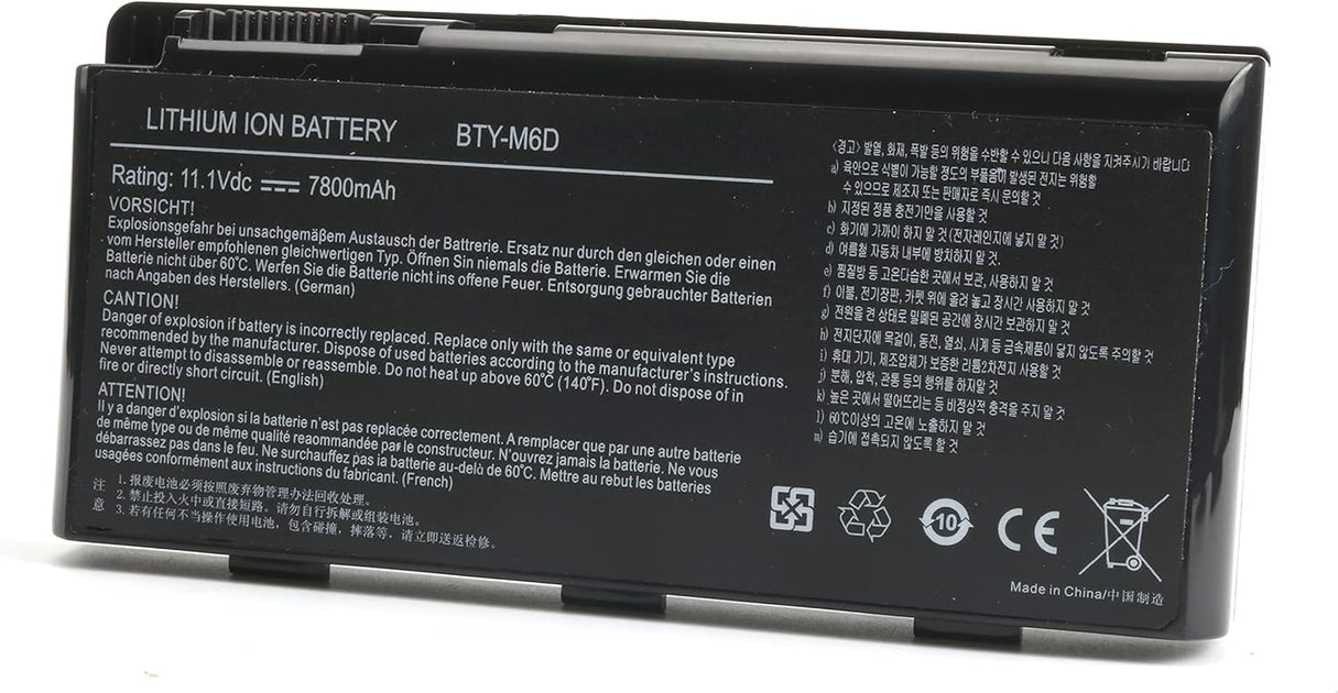 BTY-M6D New MSI GT70 0ND-261UK 0NE-255FR 0NE-276U MS1762 GT70-008 Batt ...